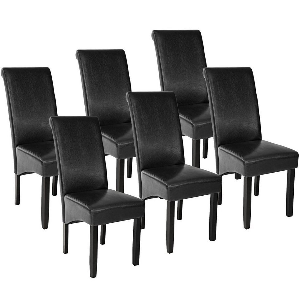 Tectake Esszimmerstuhl 6 Esszimmerstühle Ergonomisch Massives