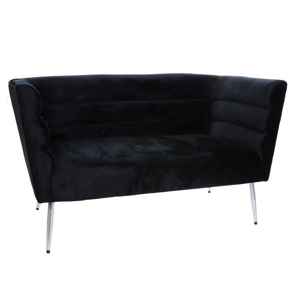 Gilde Dekoobjekt Gilde Casablanca Sofa Wavy Holzmetallsamtbezug