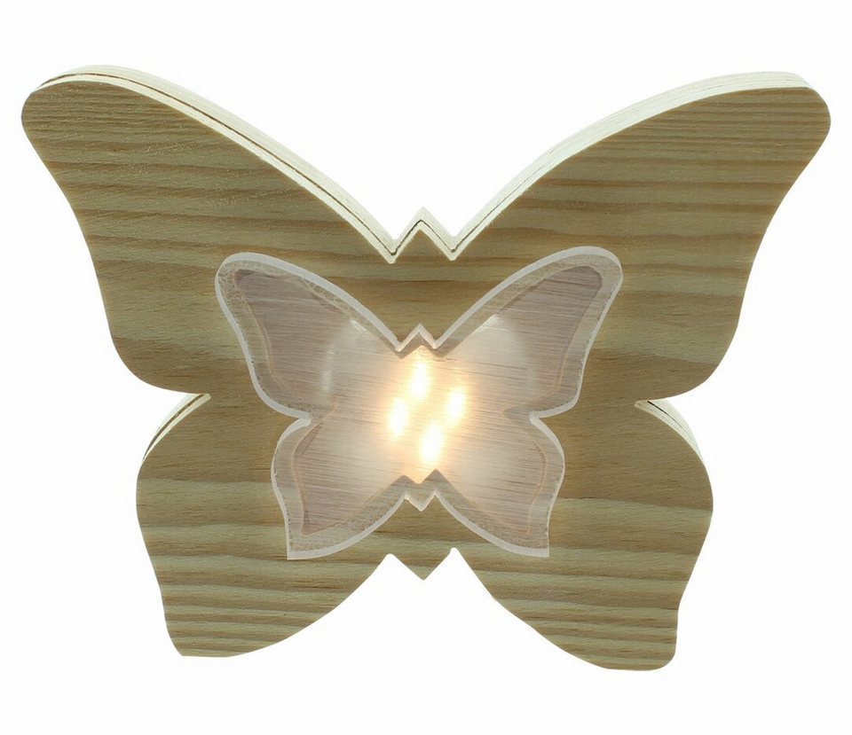 Frank Flechtwaren Led Dekofigur Led Deko Schmetterling