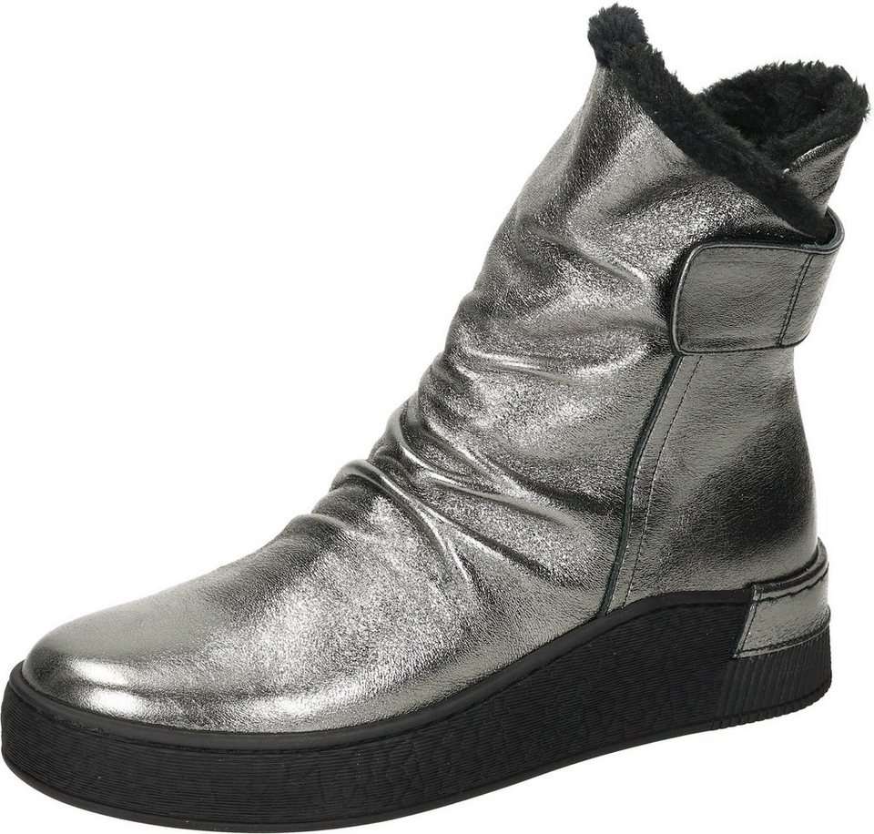 Manitu Stiefeletten Stiefelette Aus Echtem Leder Warmfutter Synthetik
