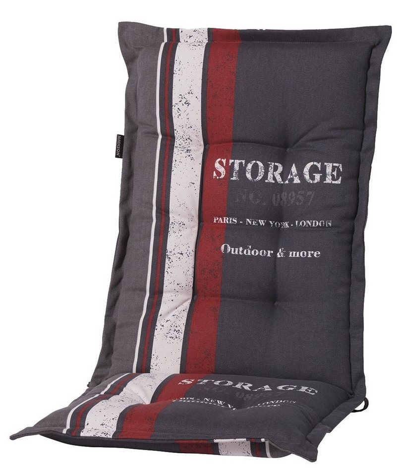 Madison Hochlehnerauflage G 148 Storage Red Gartenstuhl Auflagen Kissen