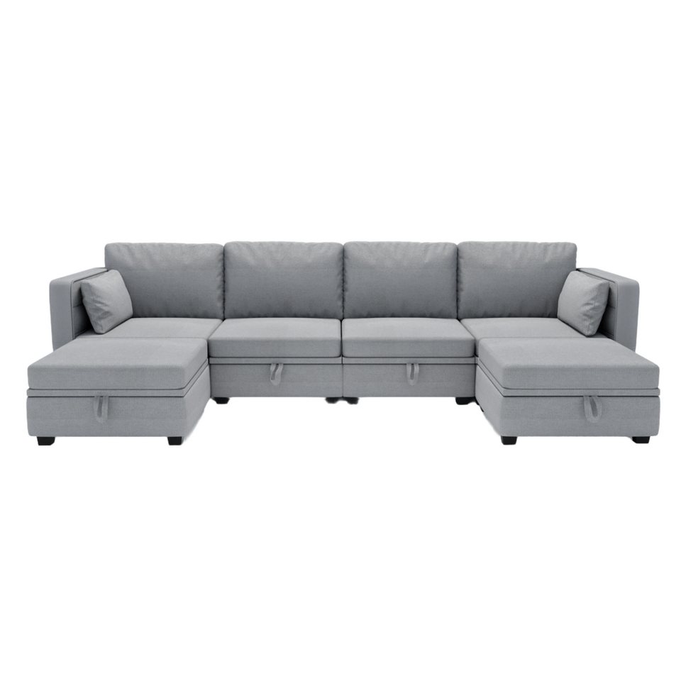 Joivi Ecksofa Soft U Förmigen Sofa Liegesofa Ecksofa Schlafsofa Mit