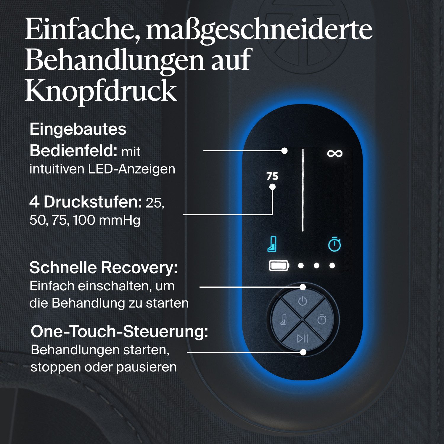 Therabody Massagegerät Gr. M, RecoveryAir JetBoots Prime Kompressions ...