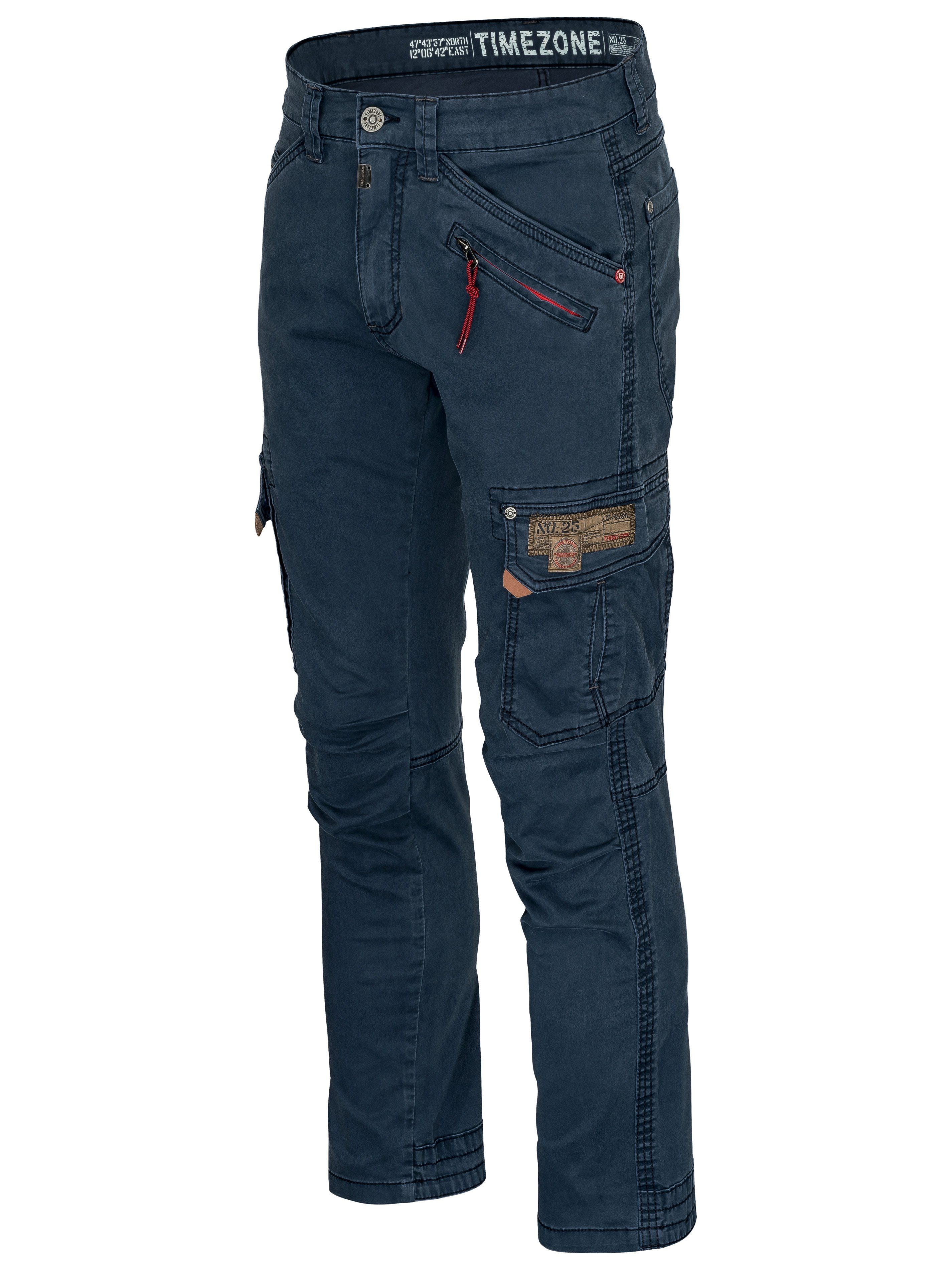 Timezone Cargohose Regular Rogertz Herrencargohose Lässig Modern