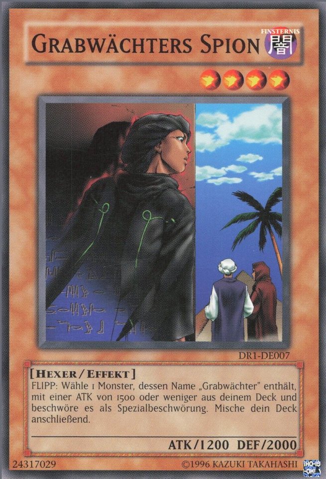 Recollectibles Sammelkarte Yugioh Karte Grabwächters Spion Deutsch Yu