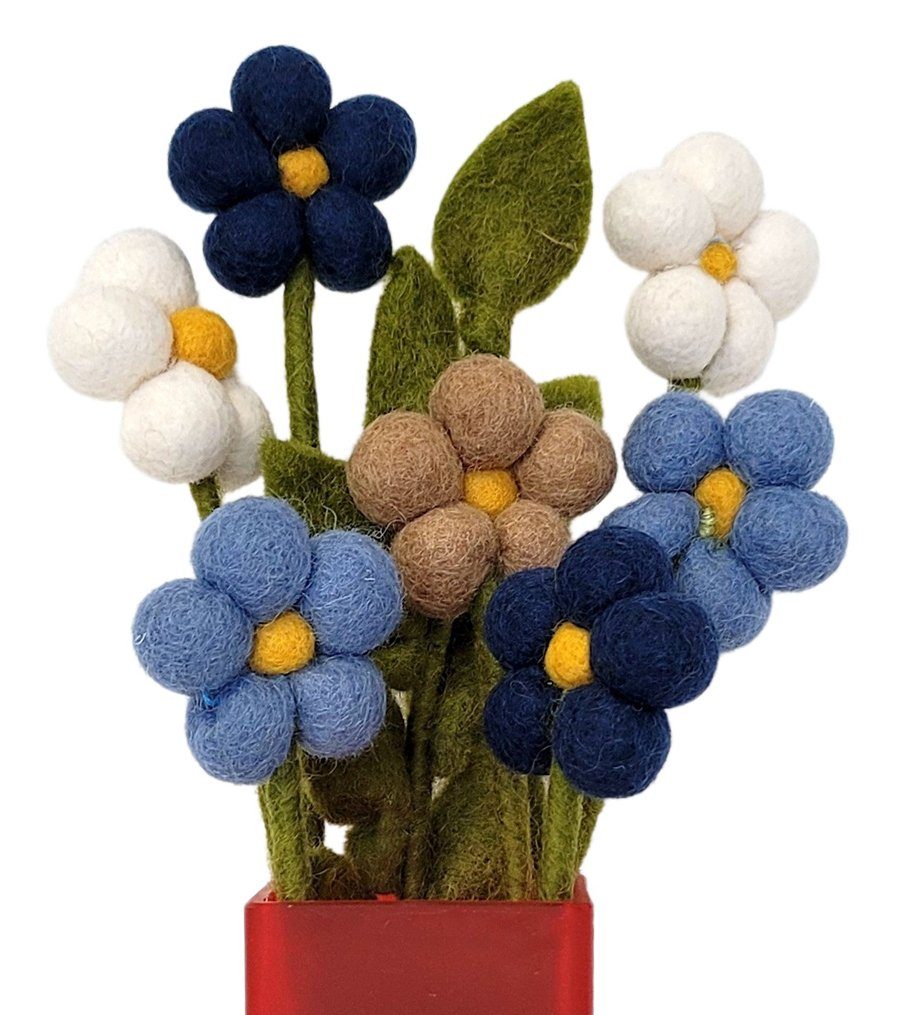 your castle Dekokranz Bunter Blumenstrauss aus handgearbeiteten ...
