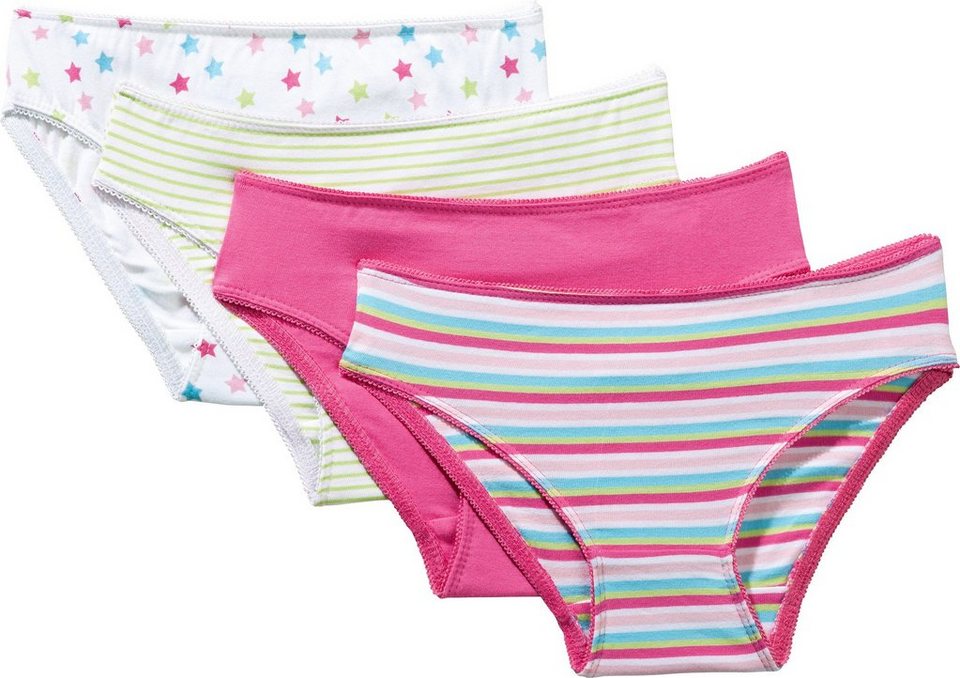 Erwin Müller Slip Mädchen-Slip 4er-Pack (4-St) Single-Jersey Streifen Erwin Müller Slip Mädchen-Slip 4er-Pack (4-St) Single-Jersey Streifen