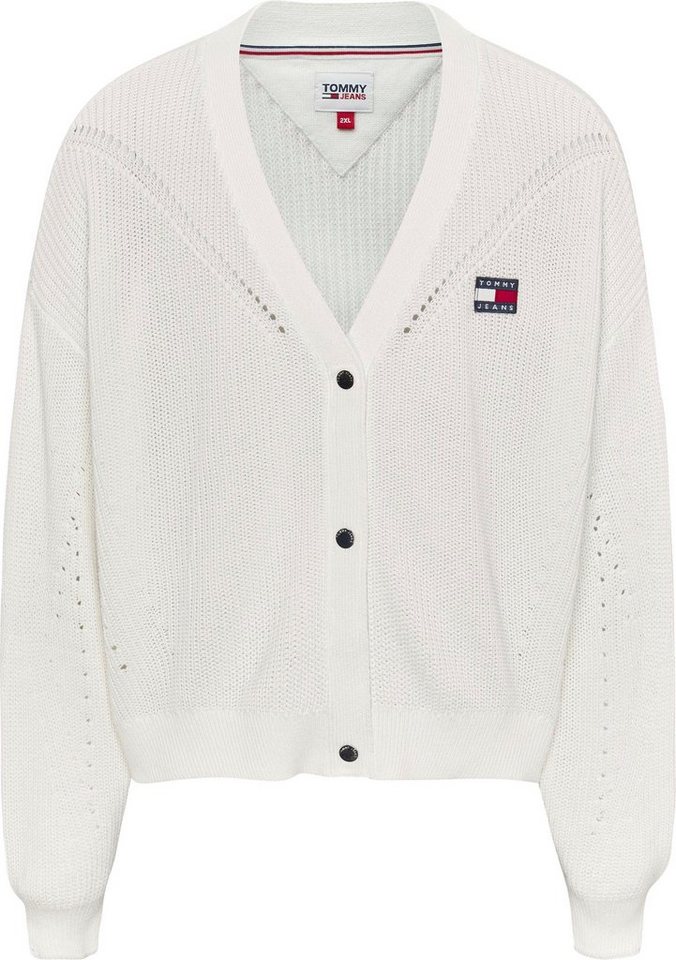 Tommy Jeans Curve Strickjacke Tjw Crv Badge Stitch Cardigan Mit