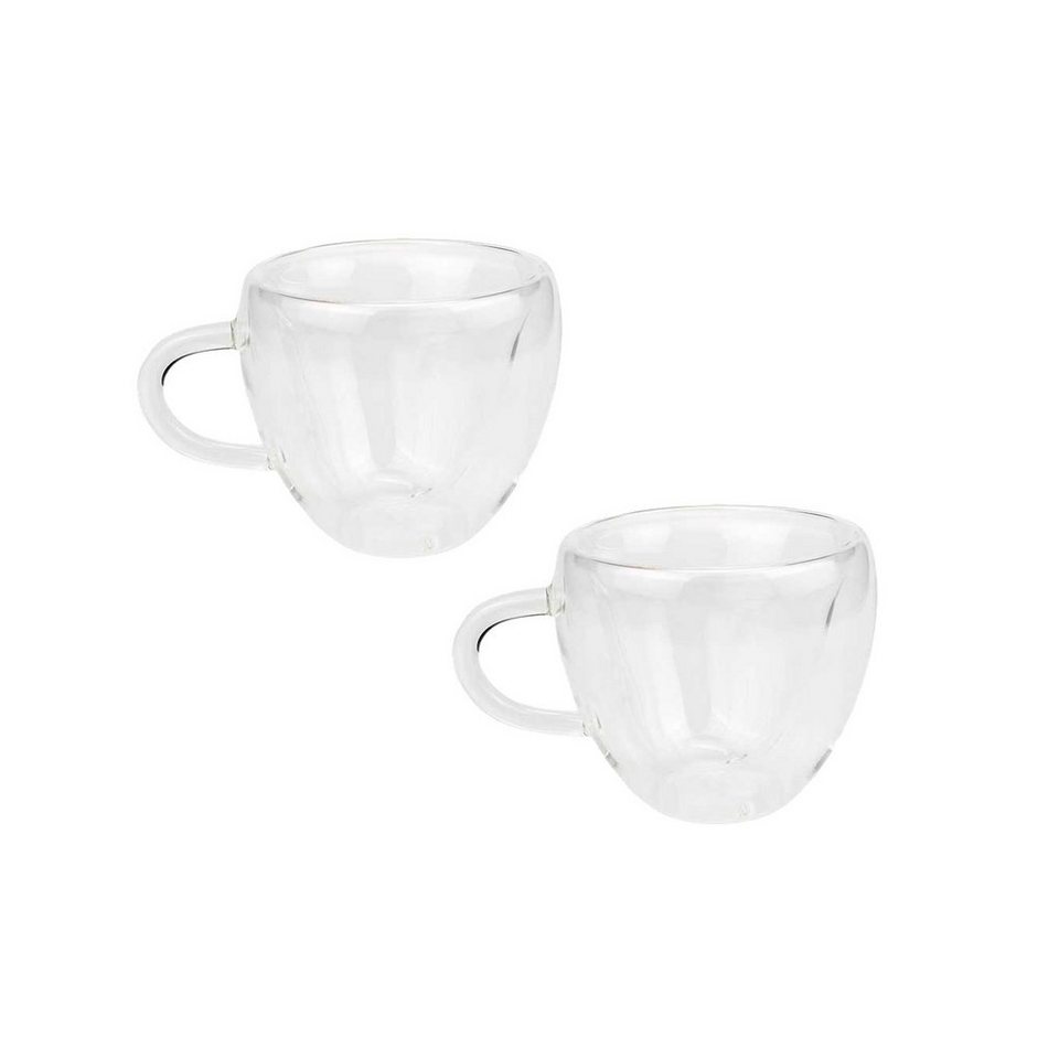 Neuetischkultur Thermoglas Café Crème Glas Doppelwandig 240 Ml 2er