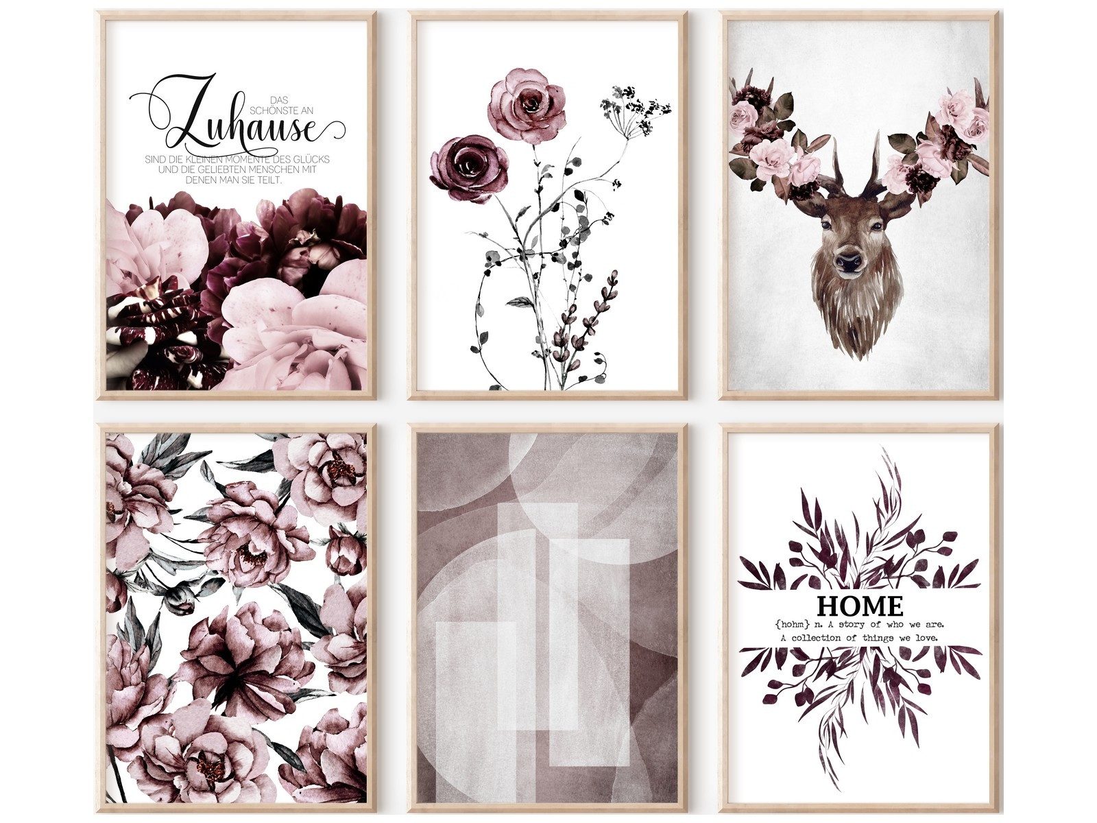Homestyle Accessoires Poster Wandbilder Bilderset Am SchÖnsten An