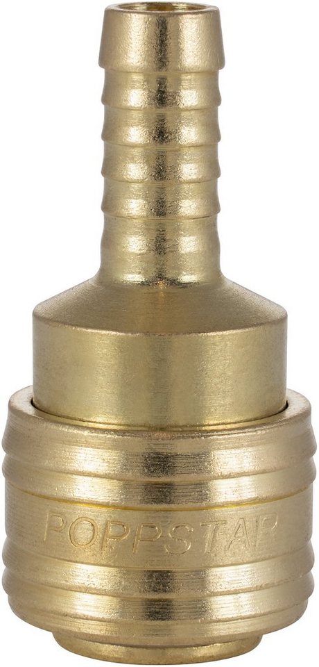 Poppstar Schlauchkupplung Zubehör Druckluft-Kupplung mit Schlauchtülle ... Poppstar Schlauchkupplung Zubehör Druckluft-Kupplung mit Schlauchtülle ...