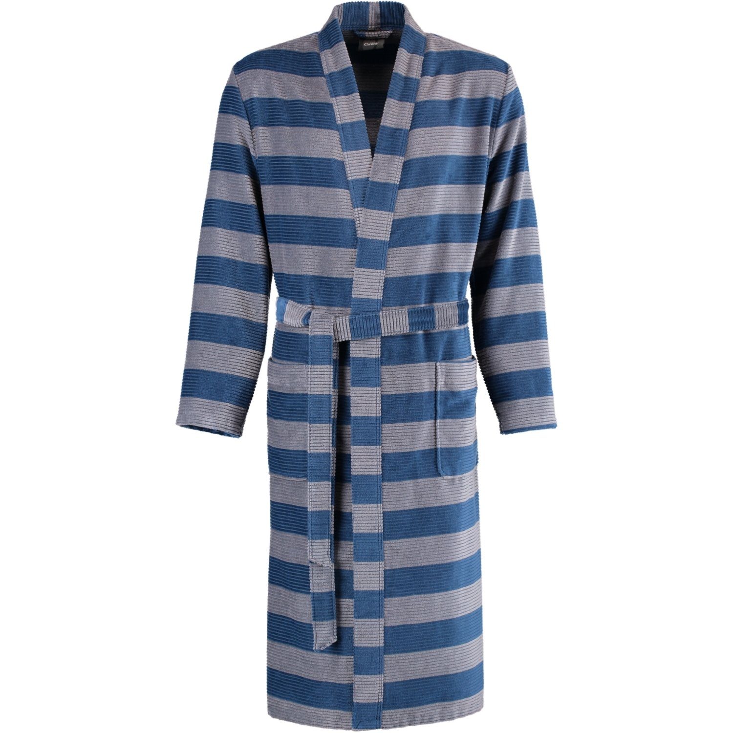 Cawö Herrenbademantel Struktur 6514 Kimono Velours Kimono 100