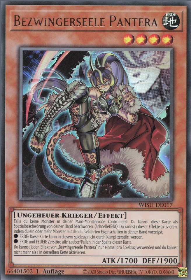 Recollectibles Sammelkarte Yugioh Karte Bezwingerseele Pantera Deutsch