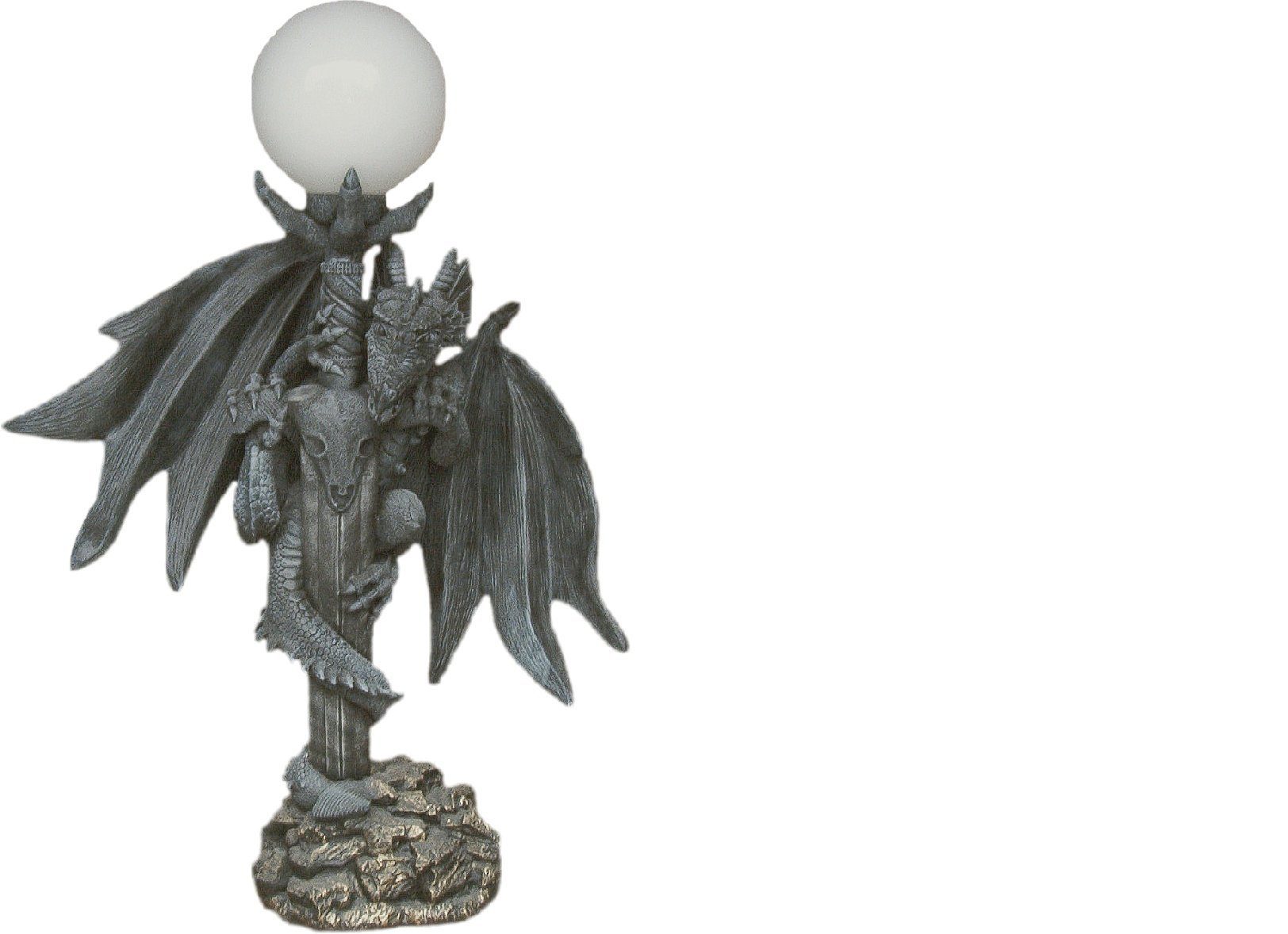 Jvmoebel Dekoobjekt Design Leuchten Leuchte Lampe Drachen Stehlampe