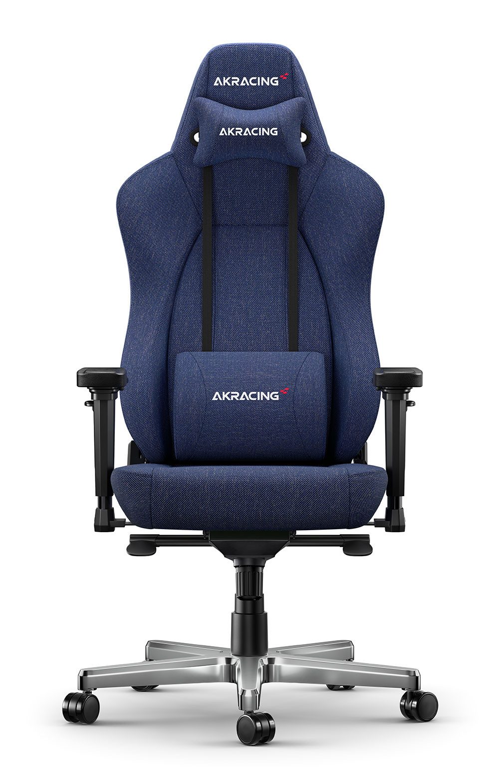 AKRacing Gaming-Stuhl AK-PREMIUM-OKE, 4D-Armlehnen, Stahlrahmen, Japanischer Kettwebdenim-Bezug