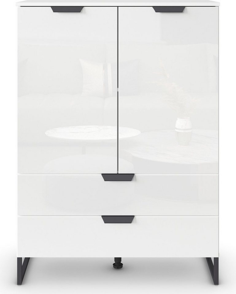 Rauch Hochkommode Modern By Aditio Mit Glasfront Und Kufenfuß 2