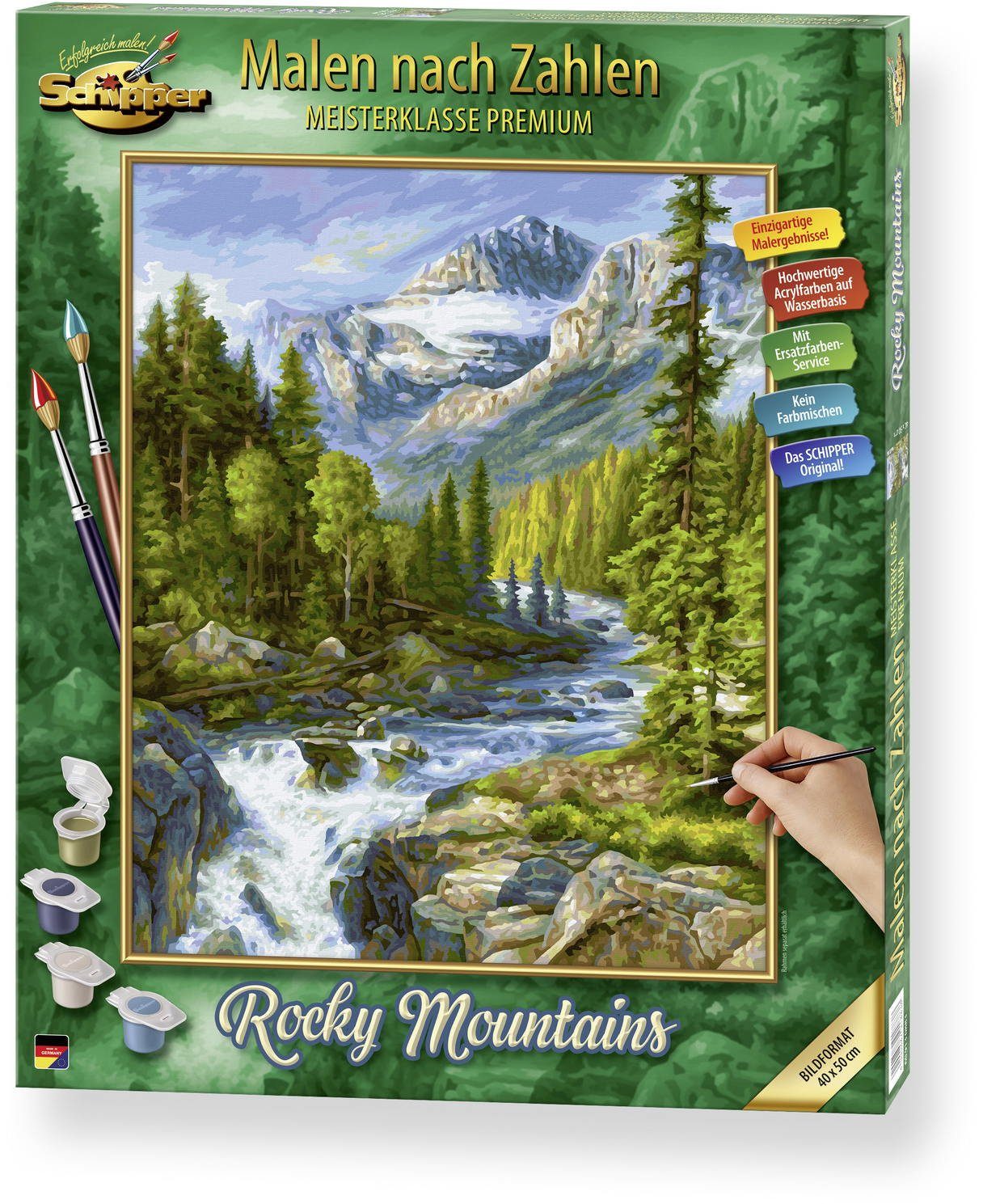 Schipper Malen nach Zahlen Malen nach Zahlen Master Class 40x50cm Rocky Mountains 609130883