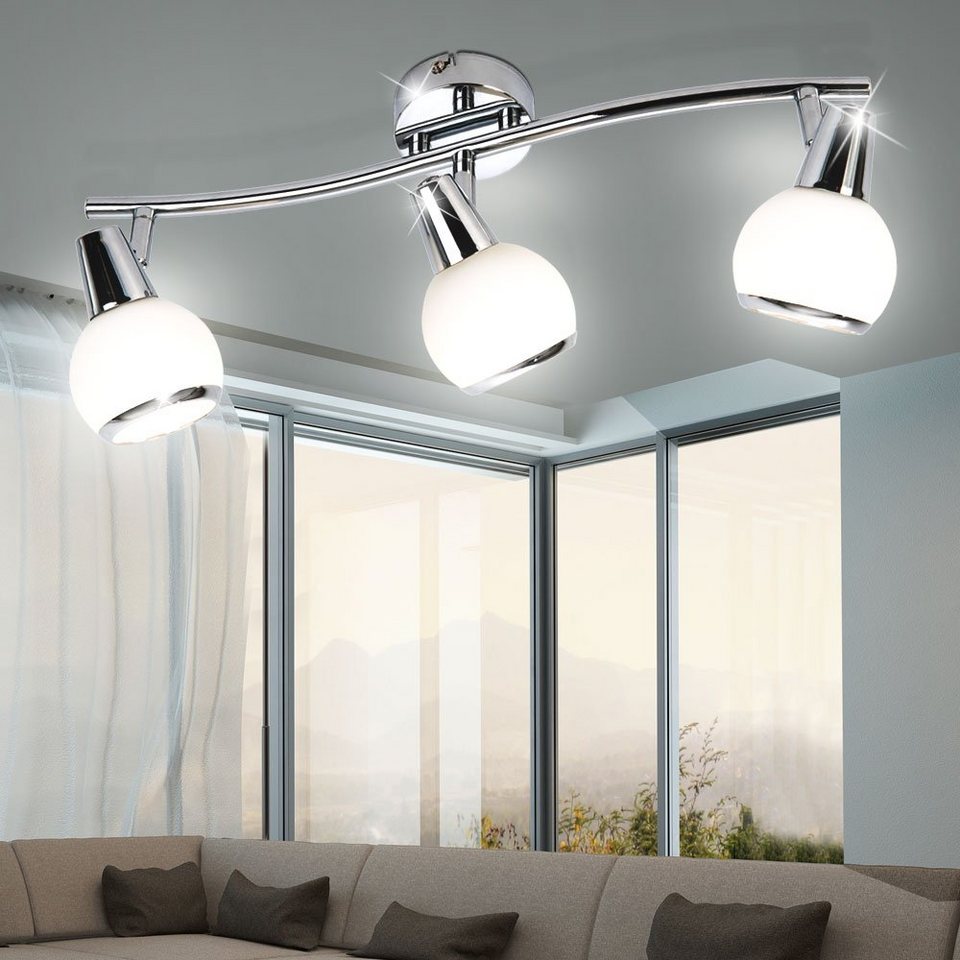 Etc Shop Led Deckenleuchte Decken Spotleiste 3 Flammig Kugelstrahler