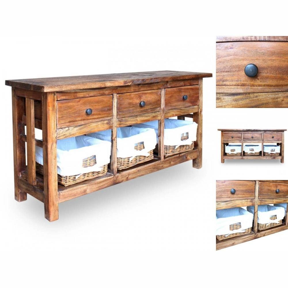 Vidaxl Anrichte Sideboard Altholz Massiv 100 X 30 X 50 Cm