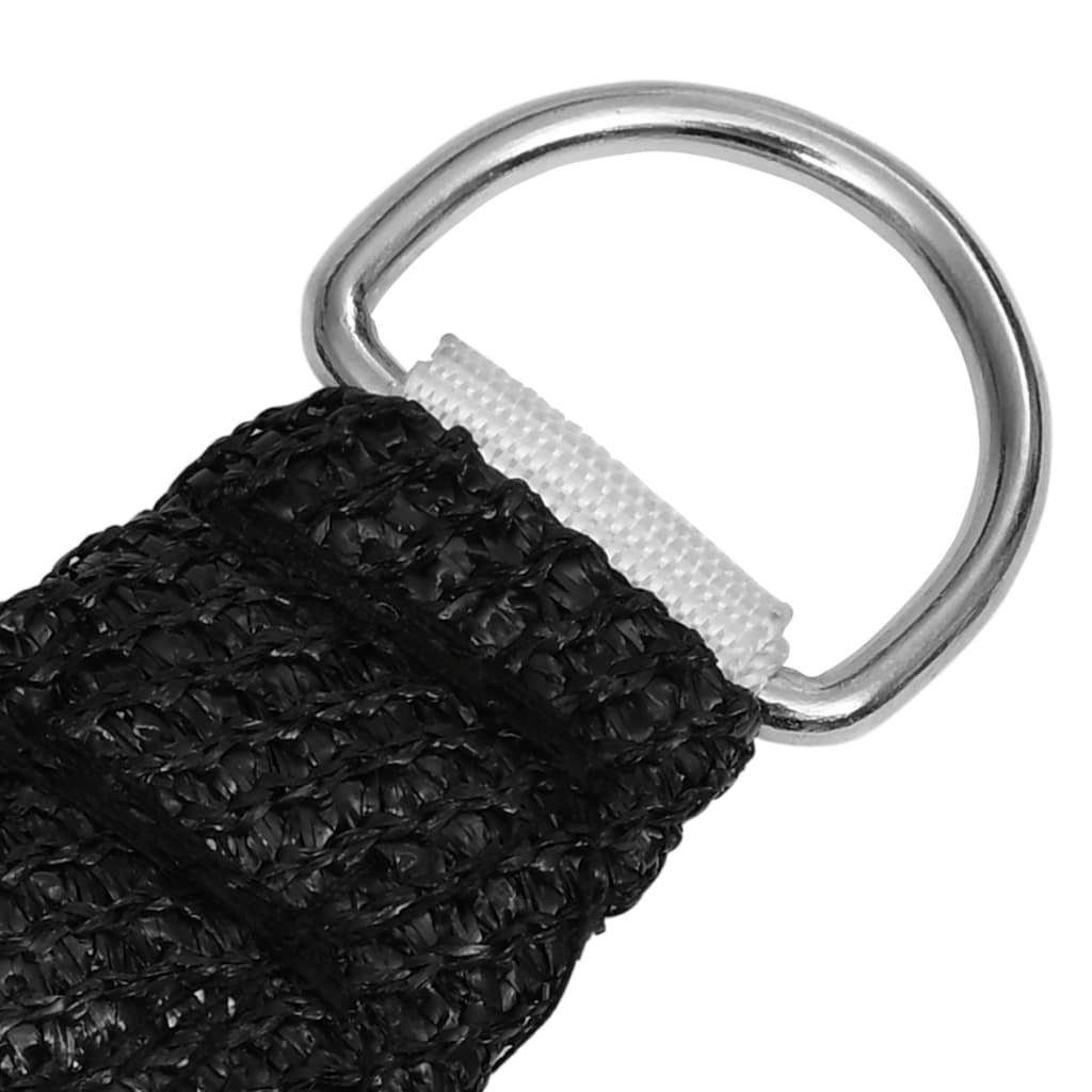 vidaXL Sonnensegel 3 x 3 x 3 m Sonnensegel 160 gm² Schwarz 3x3x3 m HDPE ...