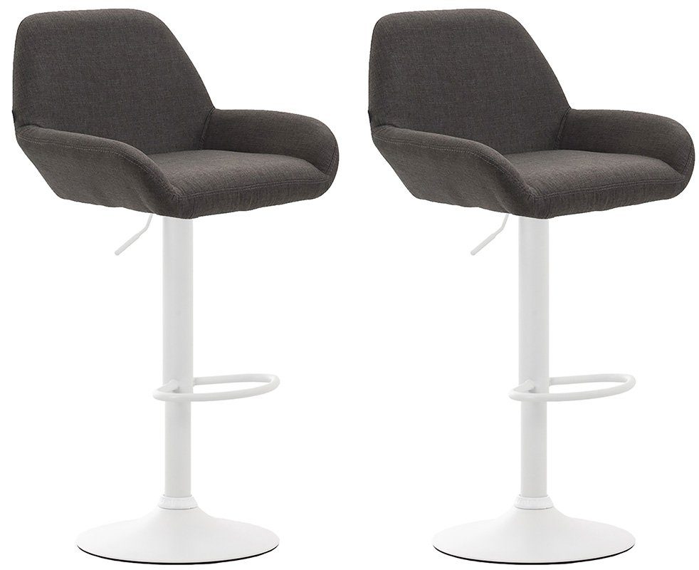 CLP Barhocker Braga Stoff (2er Set, 2 St., 2er), drehbar und höhenverstellbar