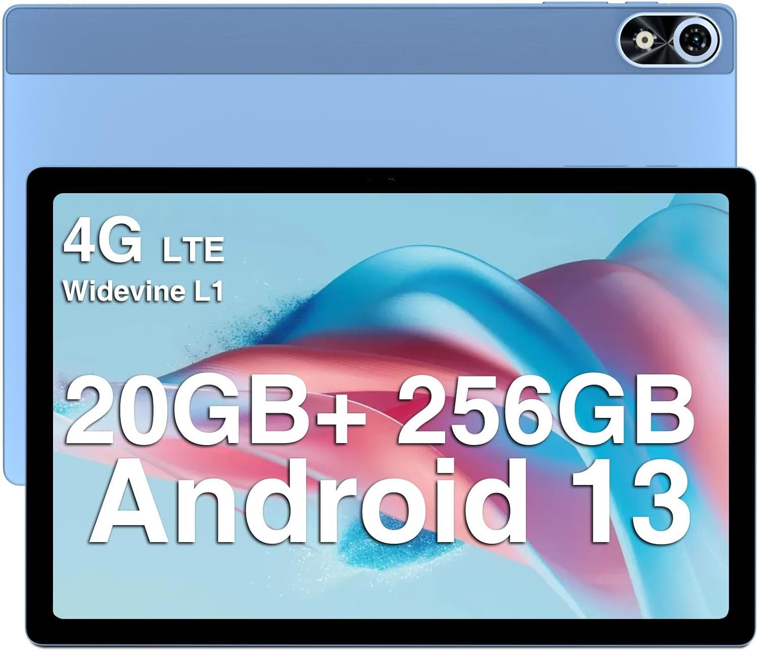 DOOGEE 20GB RAM Octa-Core, 8250mAh Akku Widevine L1 Tablet (10,5", 256 GB, Android 13, 4G LTE/5G ...