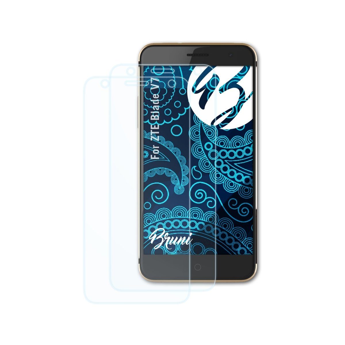 Bruni Schutzfolie Glasklare Displayschutzfolie Für Zte Blade V7 2