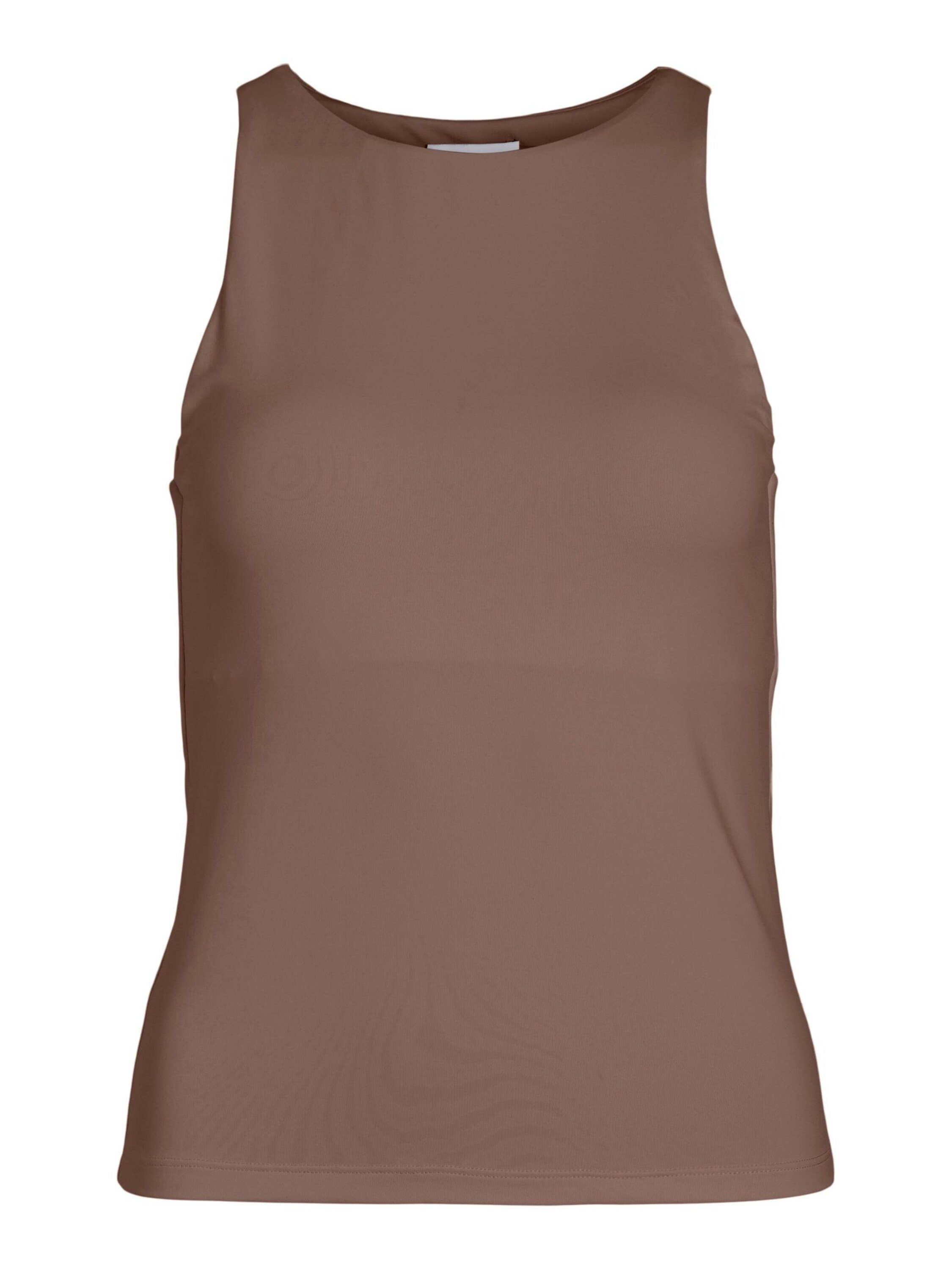 Vila Shirttop KENZA (1-tlg) Plain/ohne Details, Ton-in-Ton-Nähte