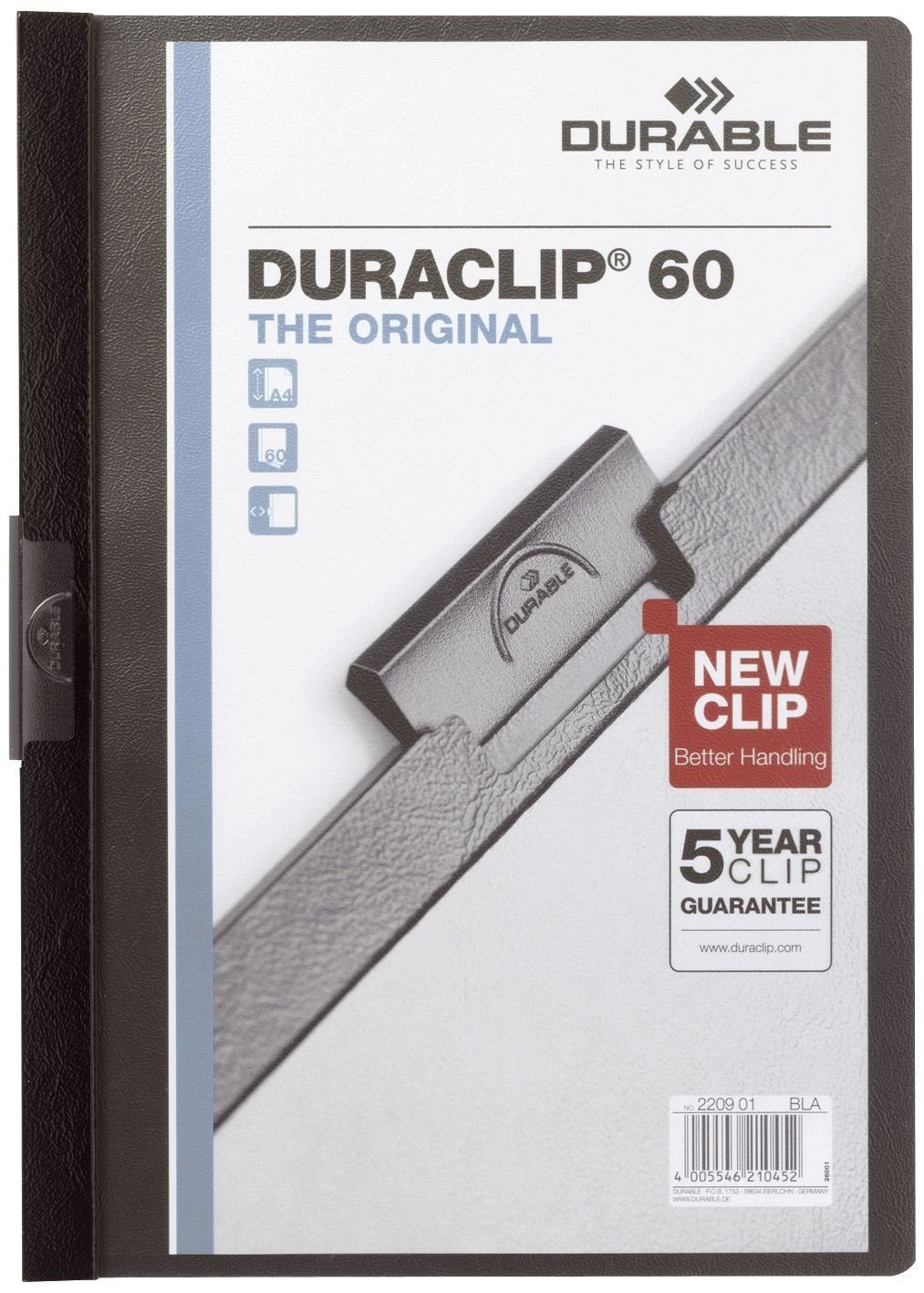 DURABLE Notizblock DURABLE Klemmhefter DURACLIP ORIGINAL 60, DIN A4 ...