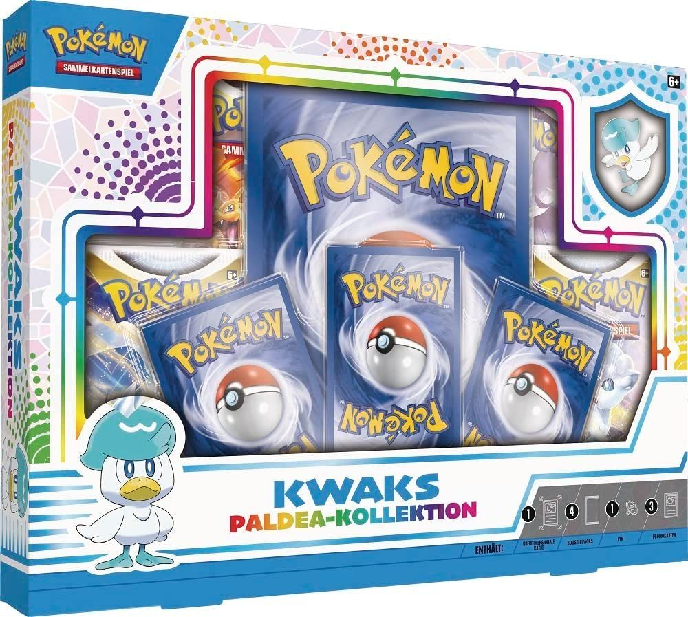 POKÉMON Sammelkarte Pokémon - Kwaks Paldea-Kollektion - Preview Box - deutsch