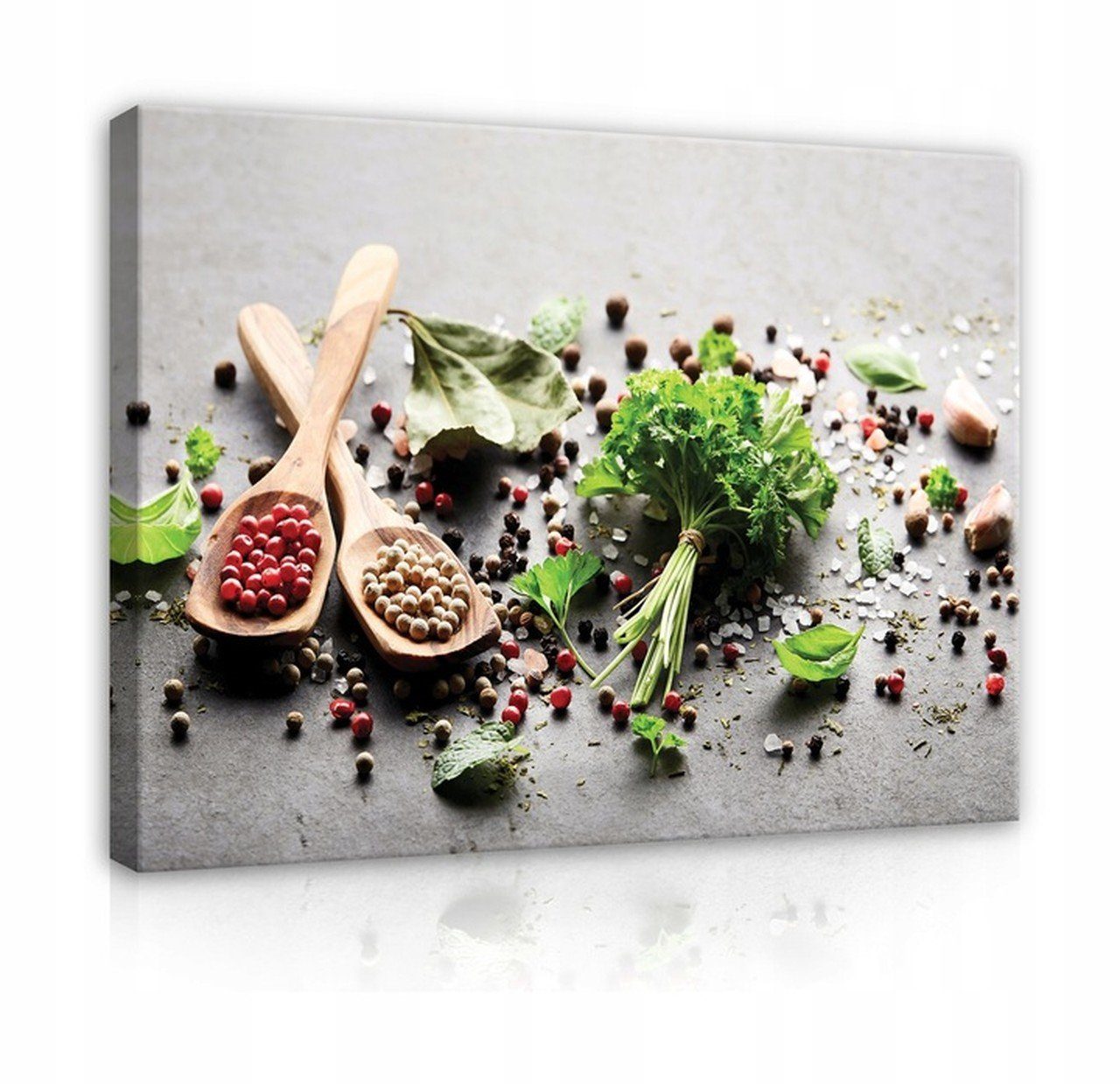 Wallarena Leinwandbild Gewürzen Und Kräutern Kochen Wandbild Groß Xxl