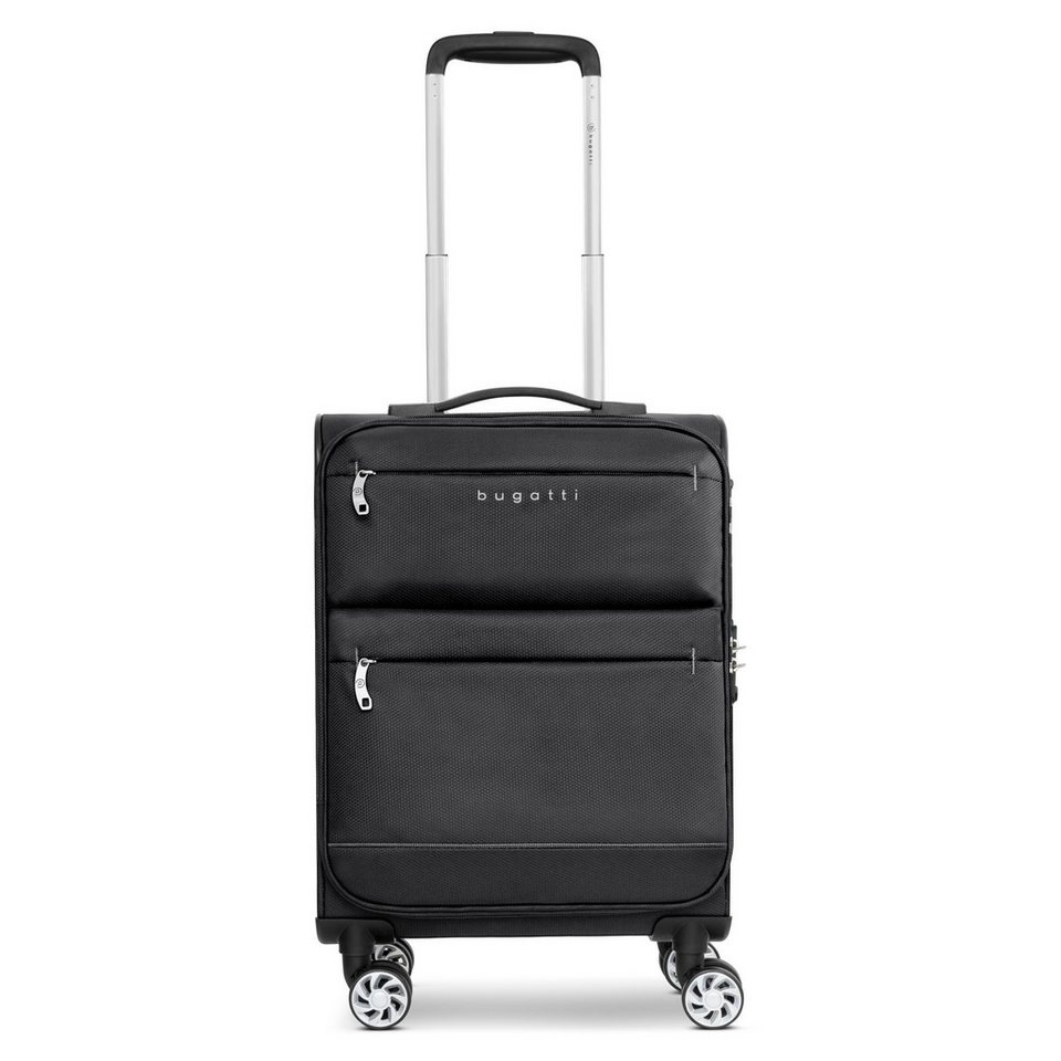Bugatti Handgepäck Trolley Go Light Soft 4 Rollen Polyester