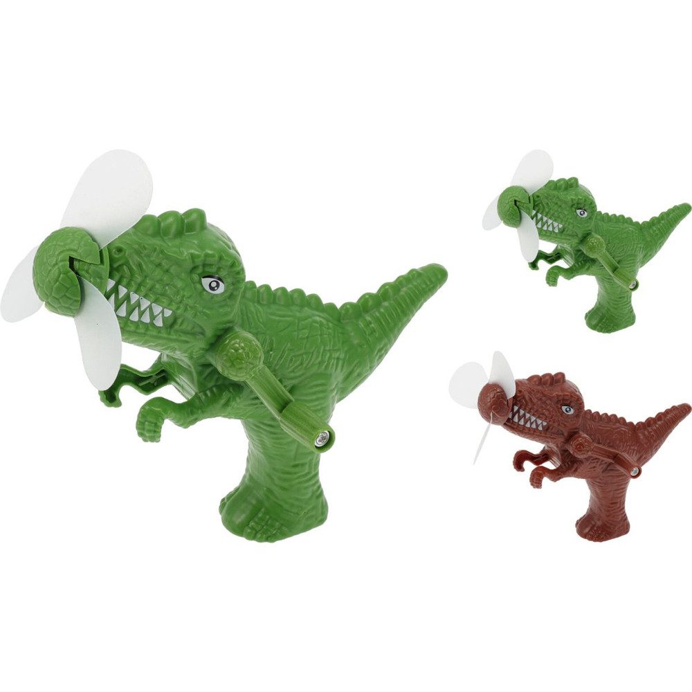 Free & Easy Spielfigur Handventilator - Dino - 1 Stück, Spielzeugfigur