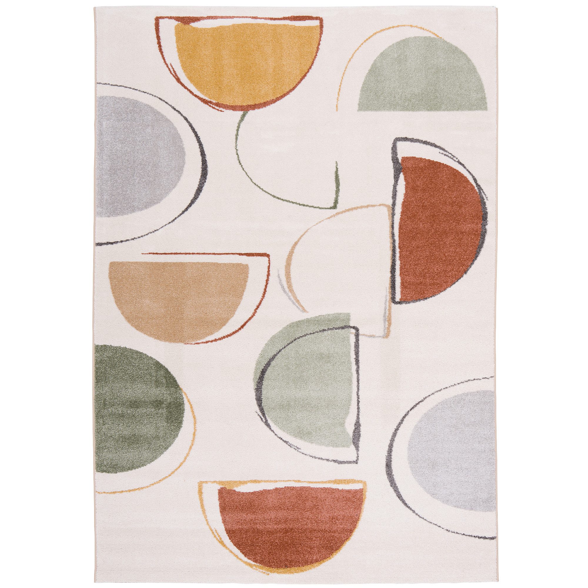 Pergamon Designteppich Designer Teppich Faro Bunt Modern Rechteckig