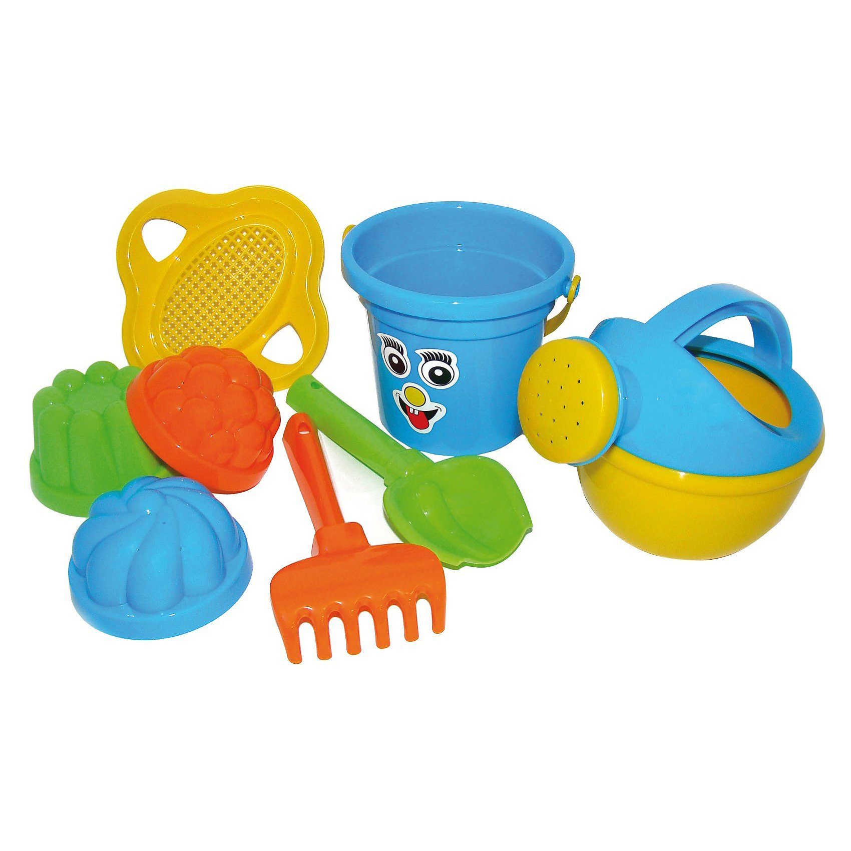 WADER QUALITY TOYS Eimergarnitur, 8-tlg., Altersempfehlung: ab 12 ...