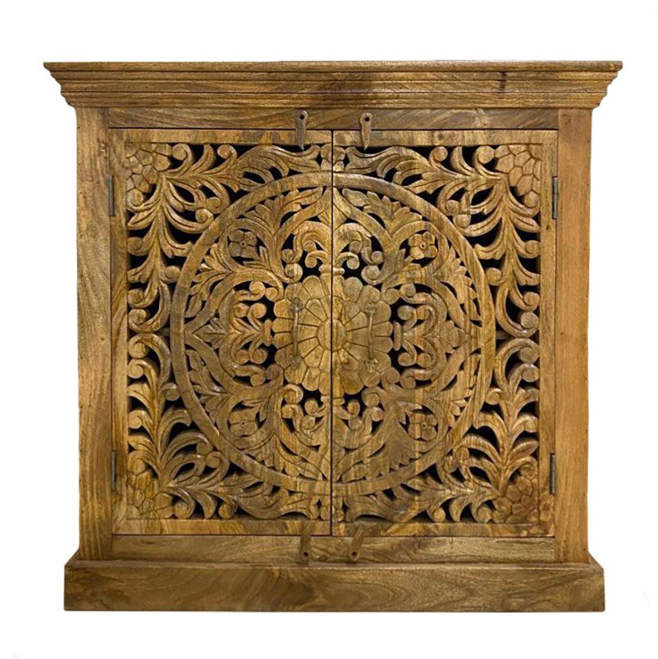 Oriental Galerie Unterschrank Natur Sideboard Benisha Indien 90 Cm
