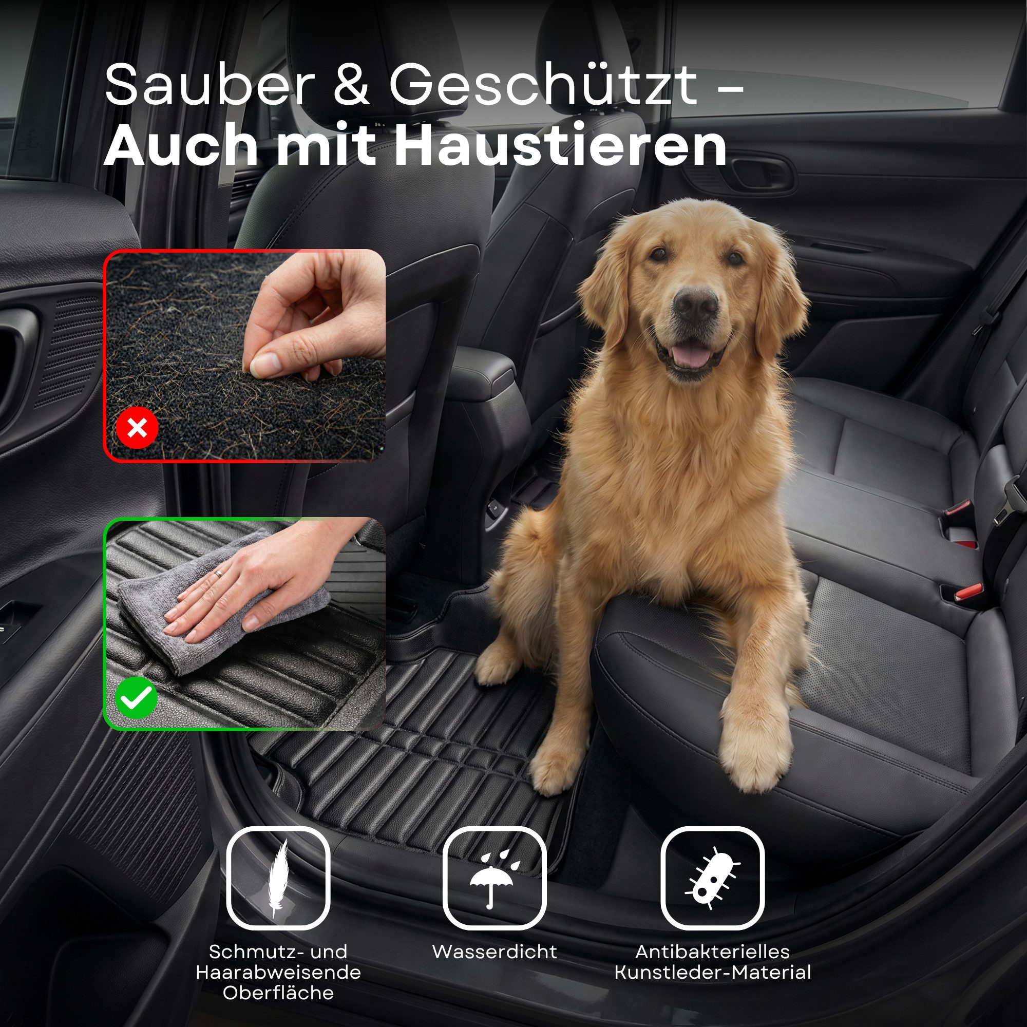 fussmattenprofi.com Auto-Fußmatte 5D Premium Auto Fussmatten für Jeep ...