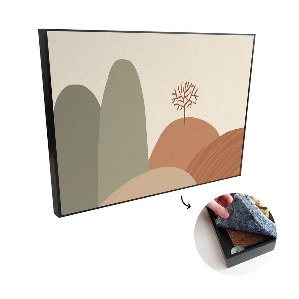 Muchowow Akustikplatte Pastell Berge Landschaft Abstrakt 1 St