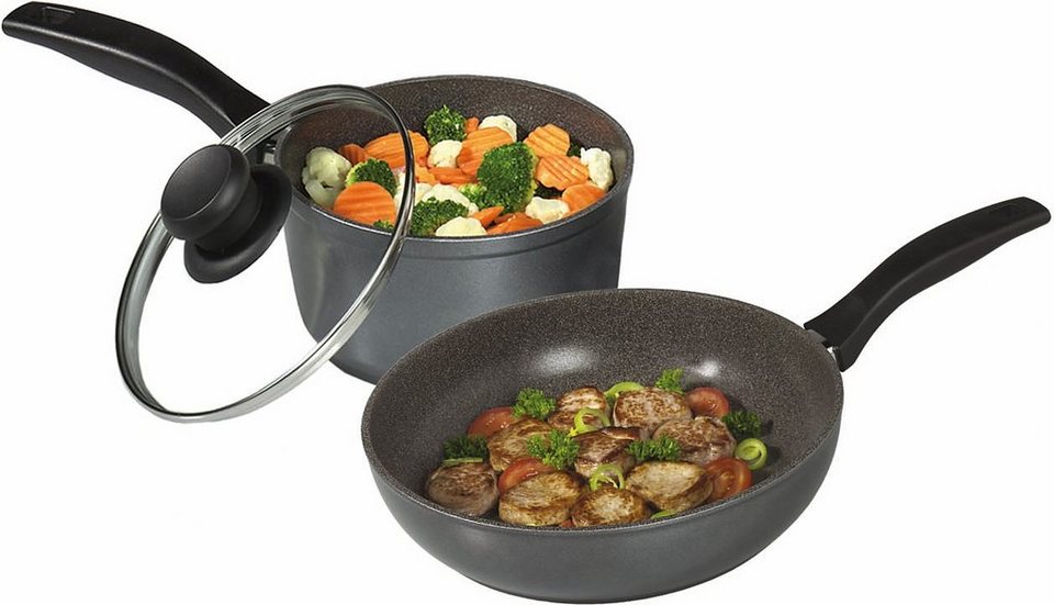 Stoneline Pfannen Set Aluminiumguss Set 3 Tlg Induktion Online