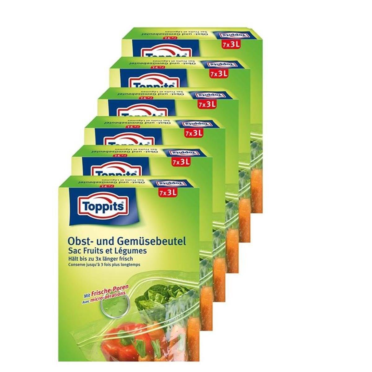 Toppits Küchenorganizer Set Toppits Obst Und Gemüse Beutel 7x3liter