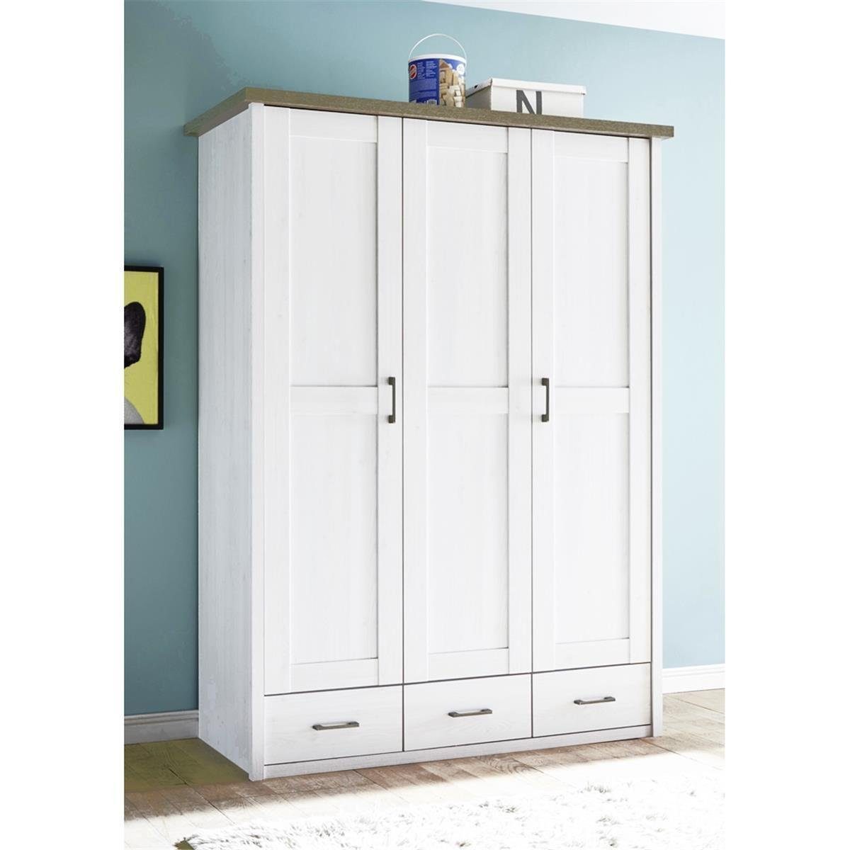 Lomadox Drehtürenschrank Lund 78 Kleiderschrank Landhaus Design In