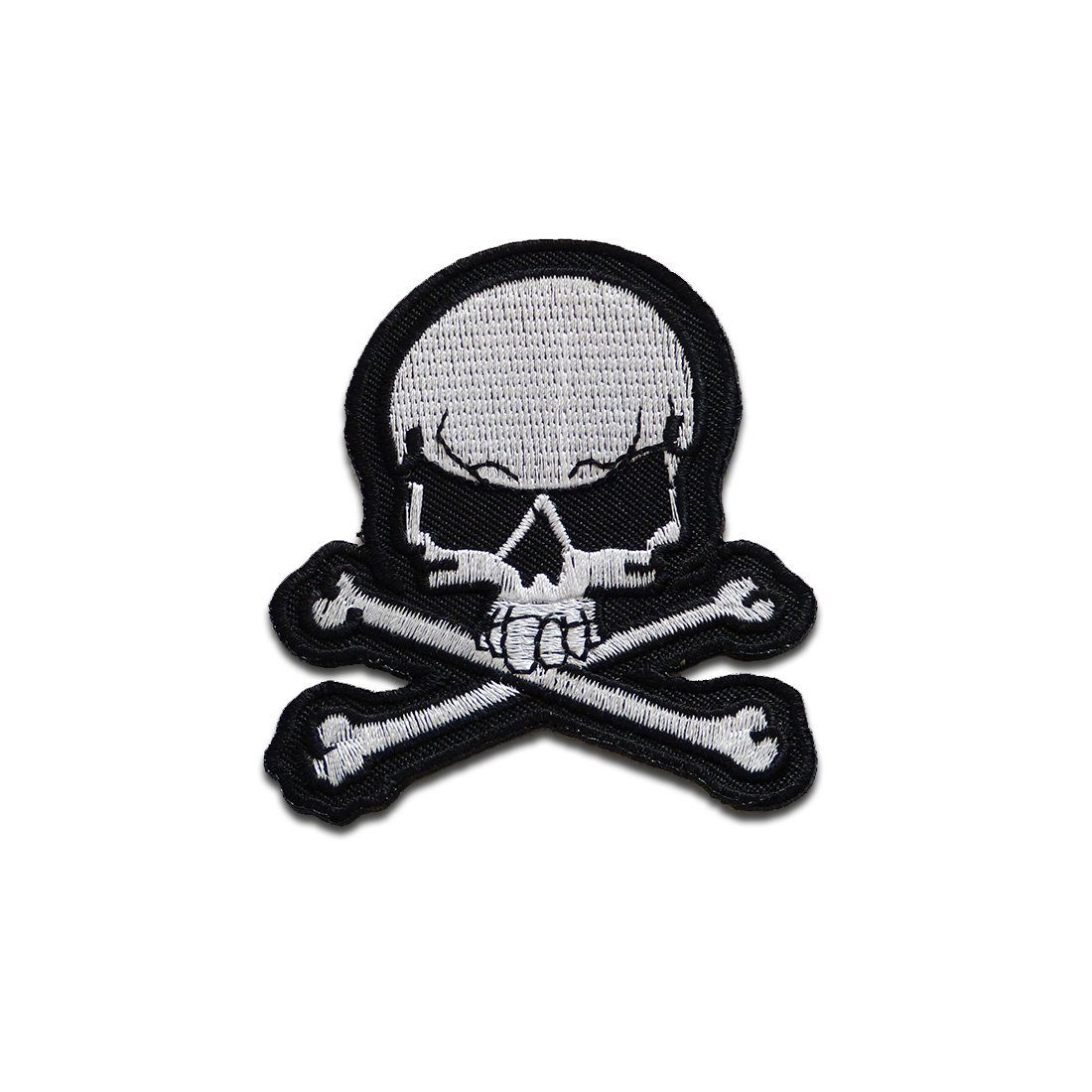 Catch The Patch Aufnäher Polyester Totenkopf Biker Skelett Aufnäher