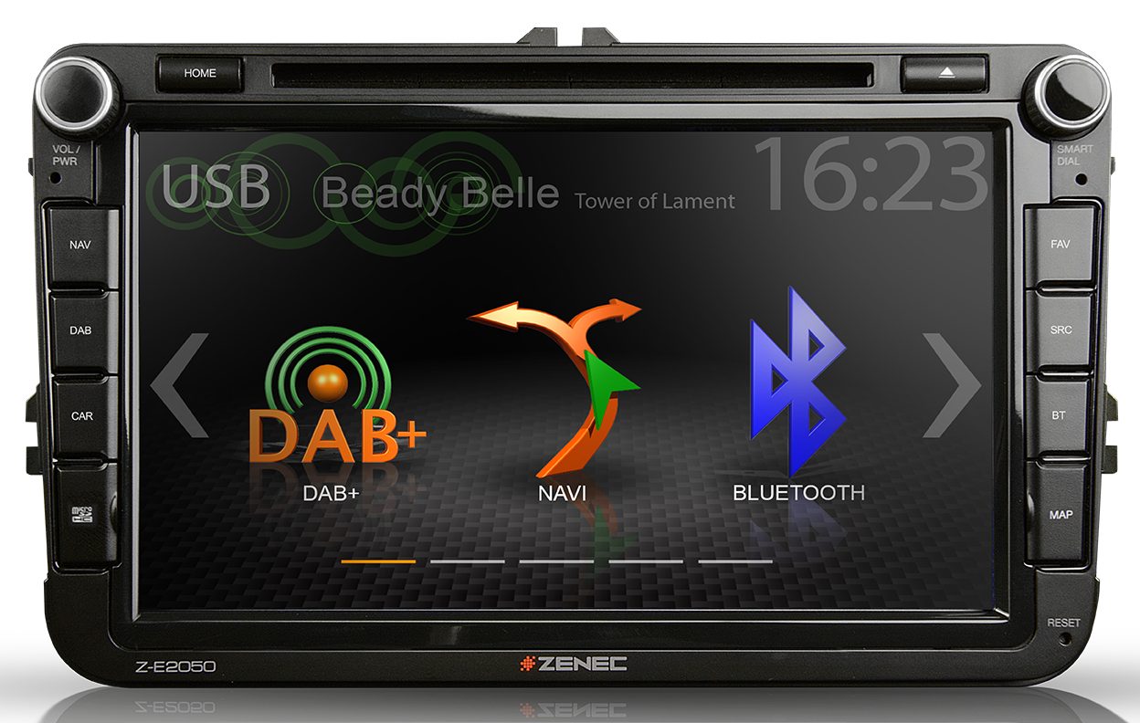 Zenec Z-E2050 2-DIN Autoradio mit Bluetooth DAB+ USB VW Seat Skoda Autoradio