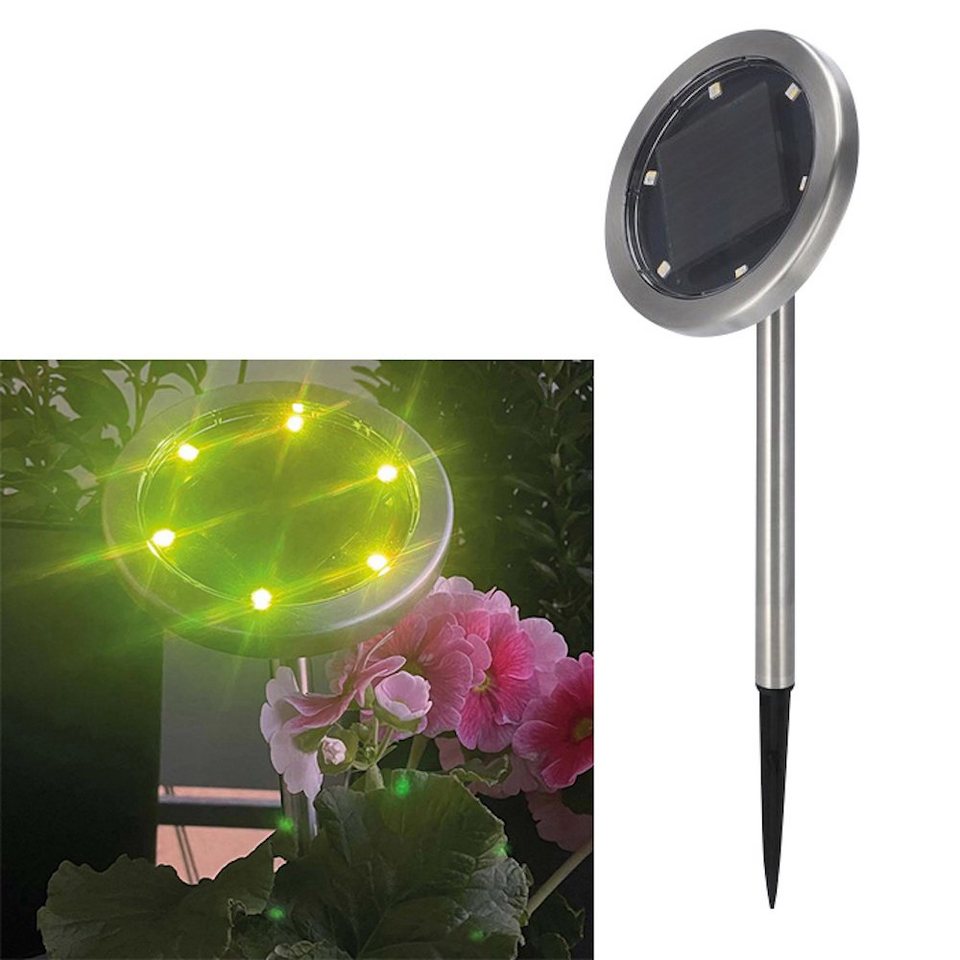 Online Fuchs Led Solarleuchte 4er Set Disc Lights Solarleuchten