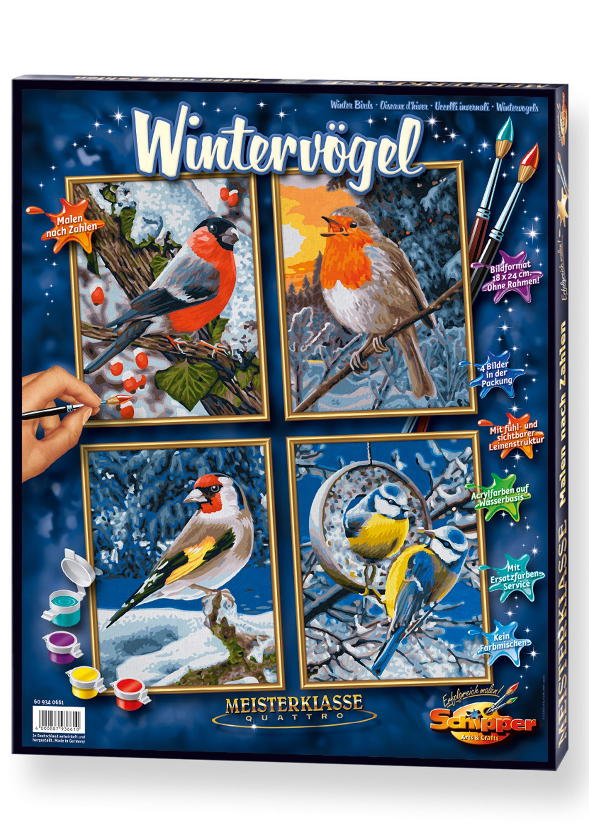 Schipper Malen nach Zahlen »Meisterklasse Quattro - Wintervögel« online kaufen | OTTO