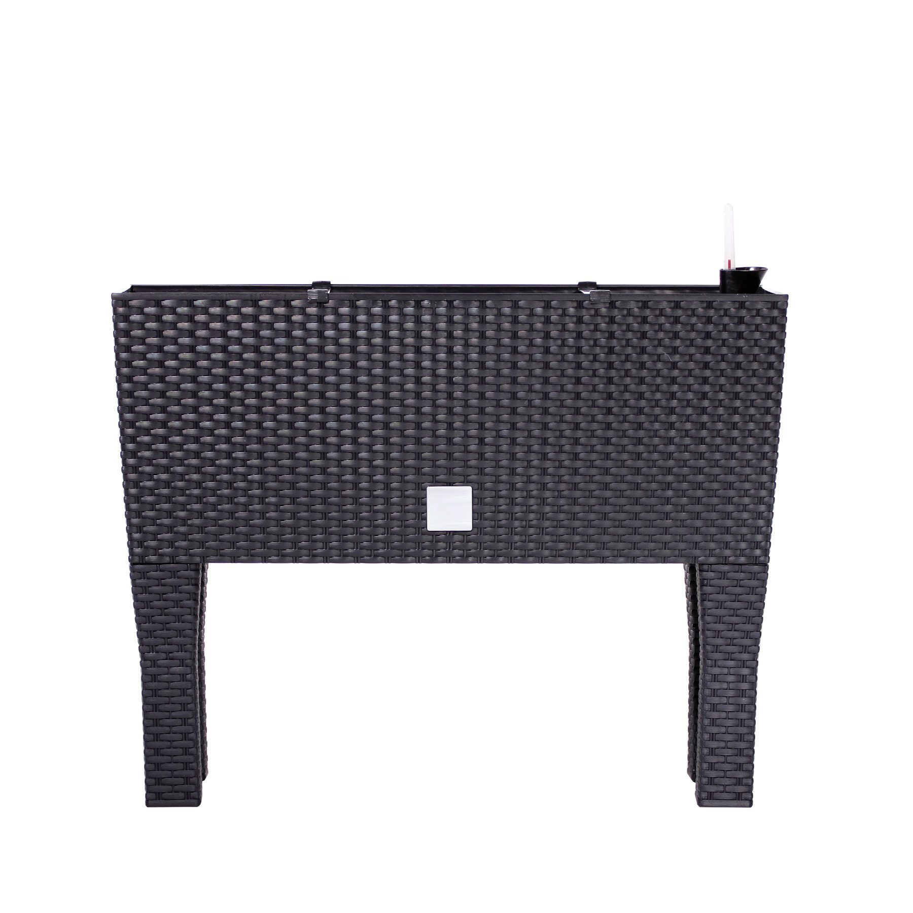 Bigdean Blumenkasten Hochbeet 60x25x46cm Rattan 30 L Blumenkübel Mit