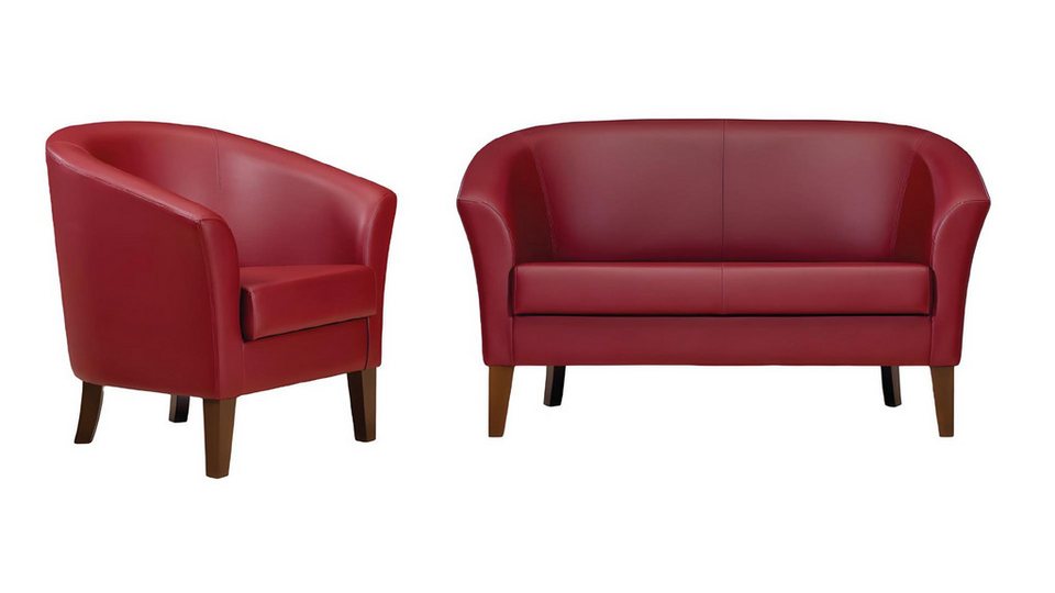 Jvmoebel Büromöbel Set Sofa Sessel 1 Sitzer Sofa Polster Sofa 2 Sitzer