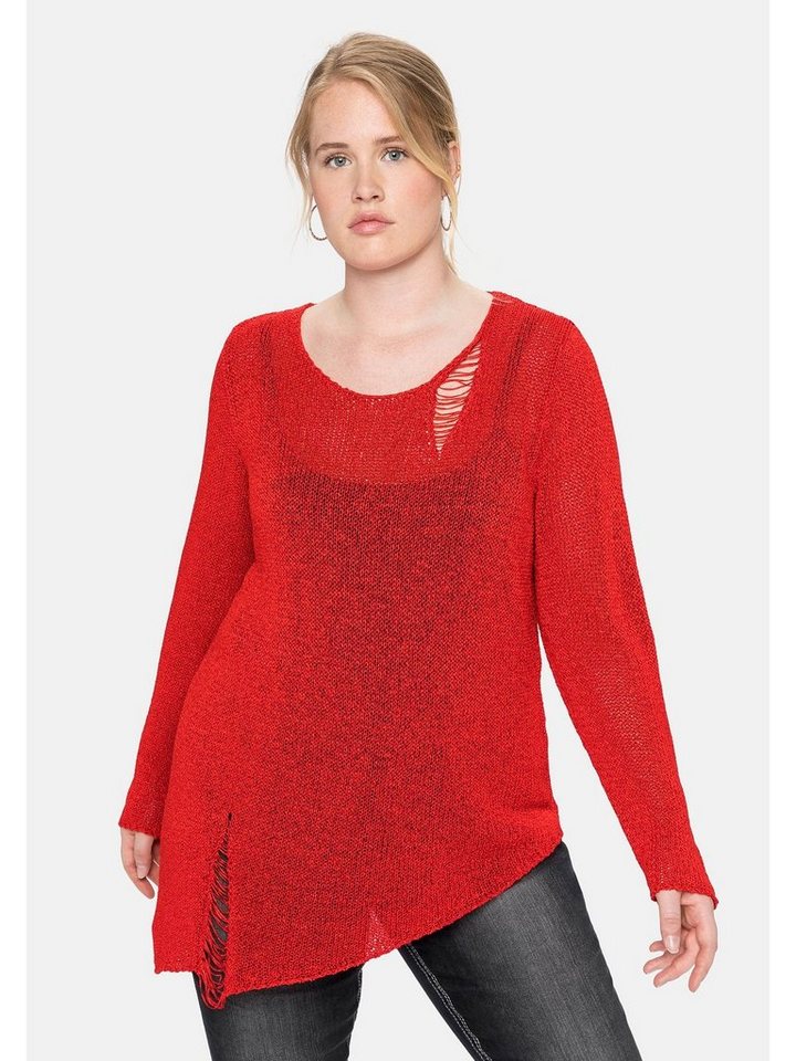 Sheego Longpullover Pullover In Asymmetrischer Form