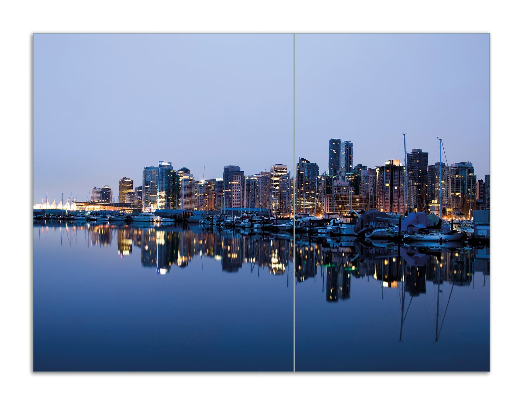 Wallario Herd Abdeckplatte Skyline Von Vancouver Esg Sicherheitsglas
