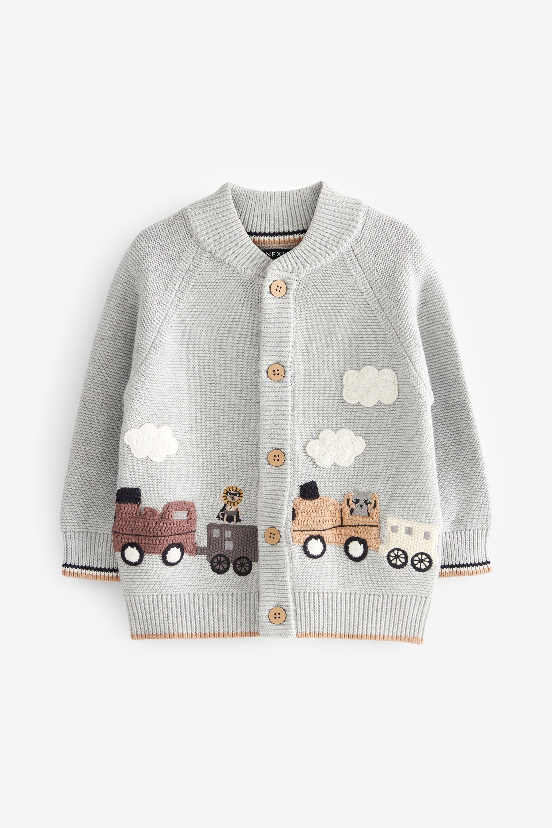 Next Strickjacke Strickjacke Mit Knopfleiste Zug Motiv 1 Tlg